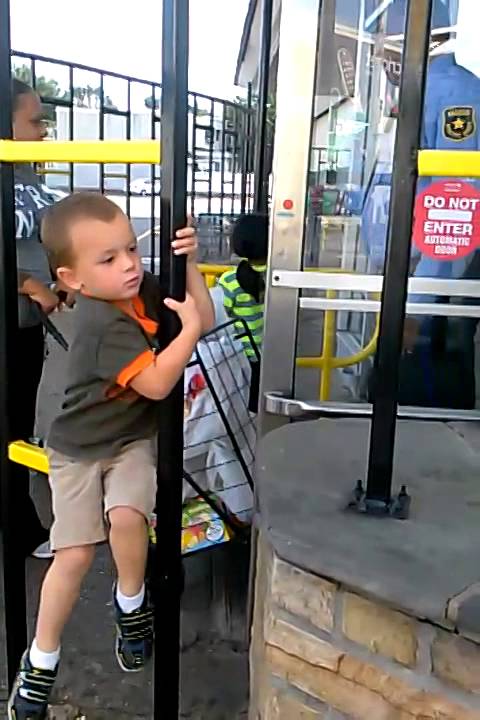 Mason Swinging From The Jungle Gym Youtube