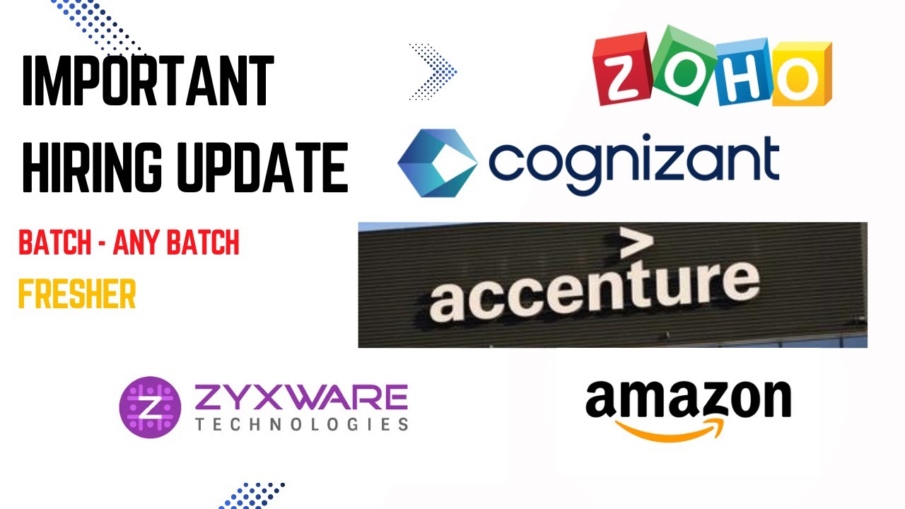 zyxware, accenture , amazon, cognizant, zoho Hiring Updates | OFF ...