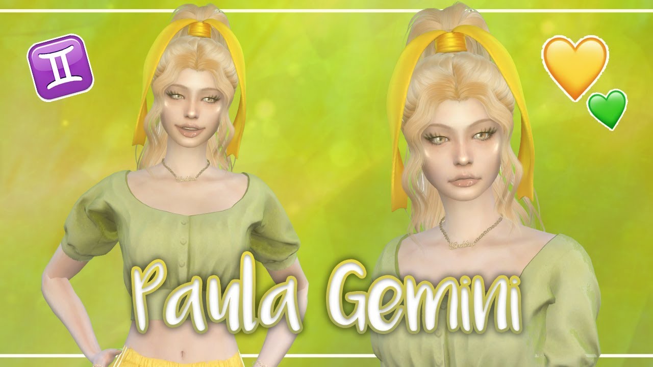 ♊️Gemini | SIMS 4 ZODIAC SIGNS CAS - YouTube