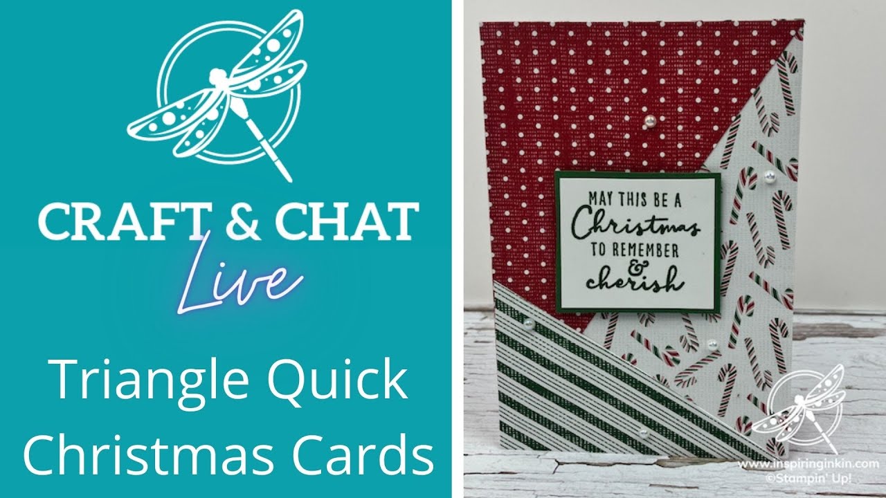Craft and Chat : Triangle Cards - YouTube