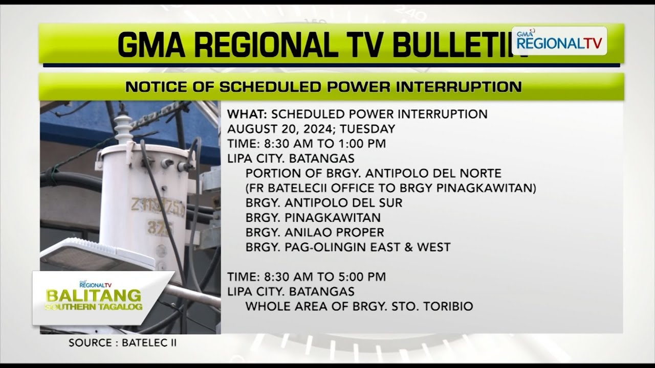 Balitang Southern Tagalog: GMA Regional TV Bulletin - YouTube