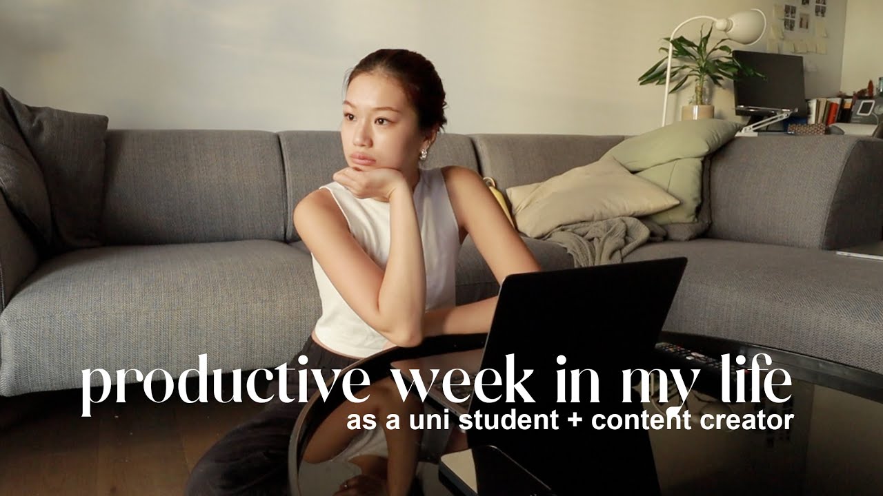 a productive week in my life as a fashion student and content creator ...