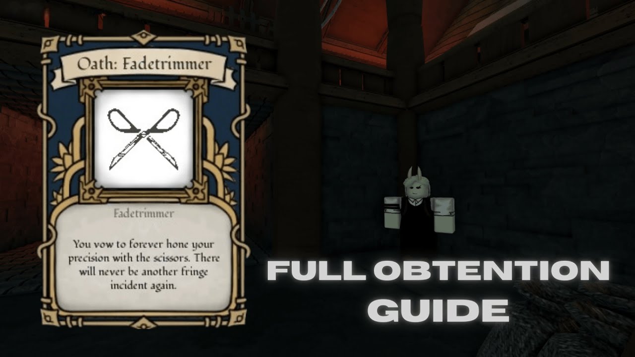 How to Obtain the Fadetrimmer Oath in Deepwoken + (Map locations) - YouTube