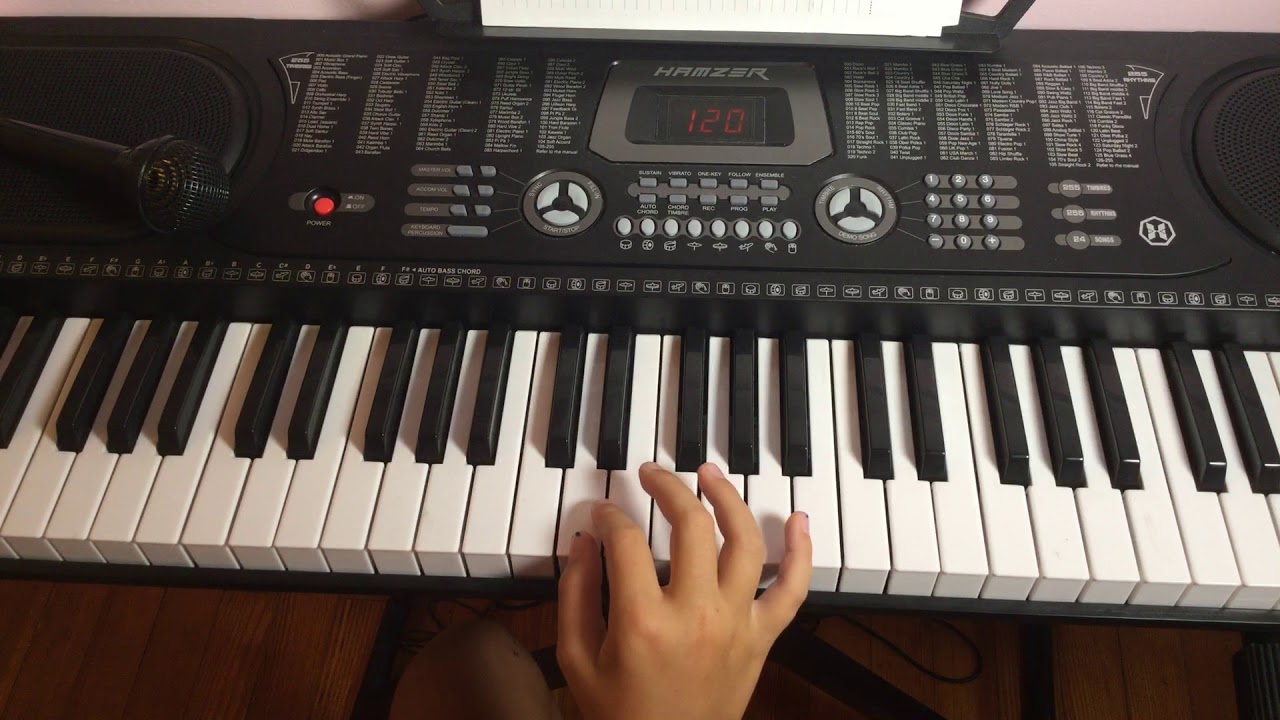 Playing 3 different songs on the keyboard - YouTube