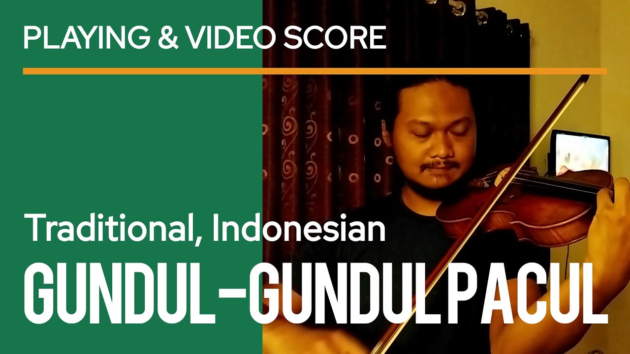 Gundul-gundul Pacul | Traditional Java Indonesia | easy violin cover ...