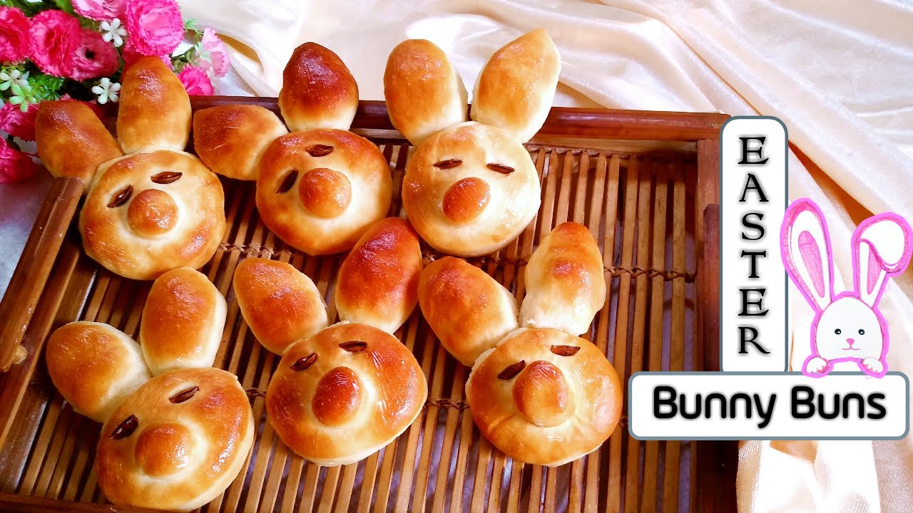 Easter Bunny Buns/ How To Make Bunny Buns/Recipe With English Subtitles/ഈസ്റ്റർ ബണ്ണി ബൺസ് - YouTube