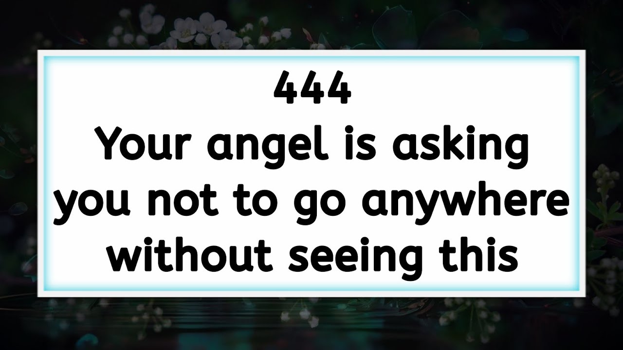 🧚444 🌈Your angel is asking you not to go anywhere without seeing this ...