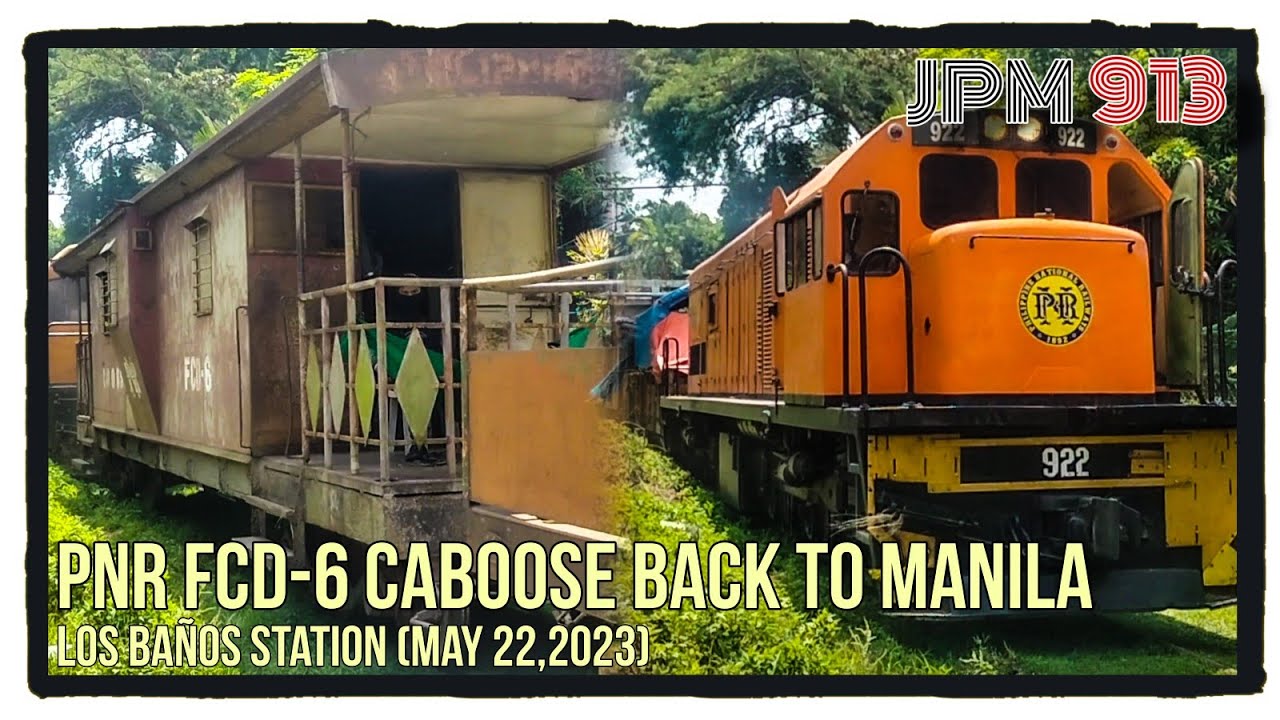 PNR DEL 922 hauling FCD-6 Caboose from Naga bound for Manila - PNR Los ...