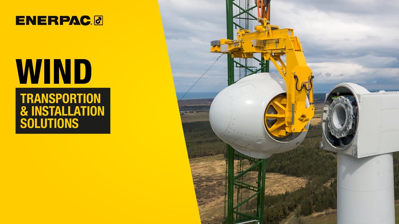 Wind Transportation Installation Solutions from Enerpac - YouTube