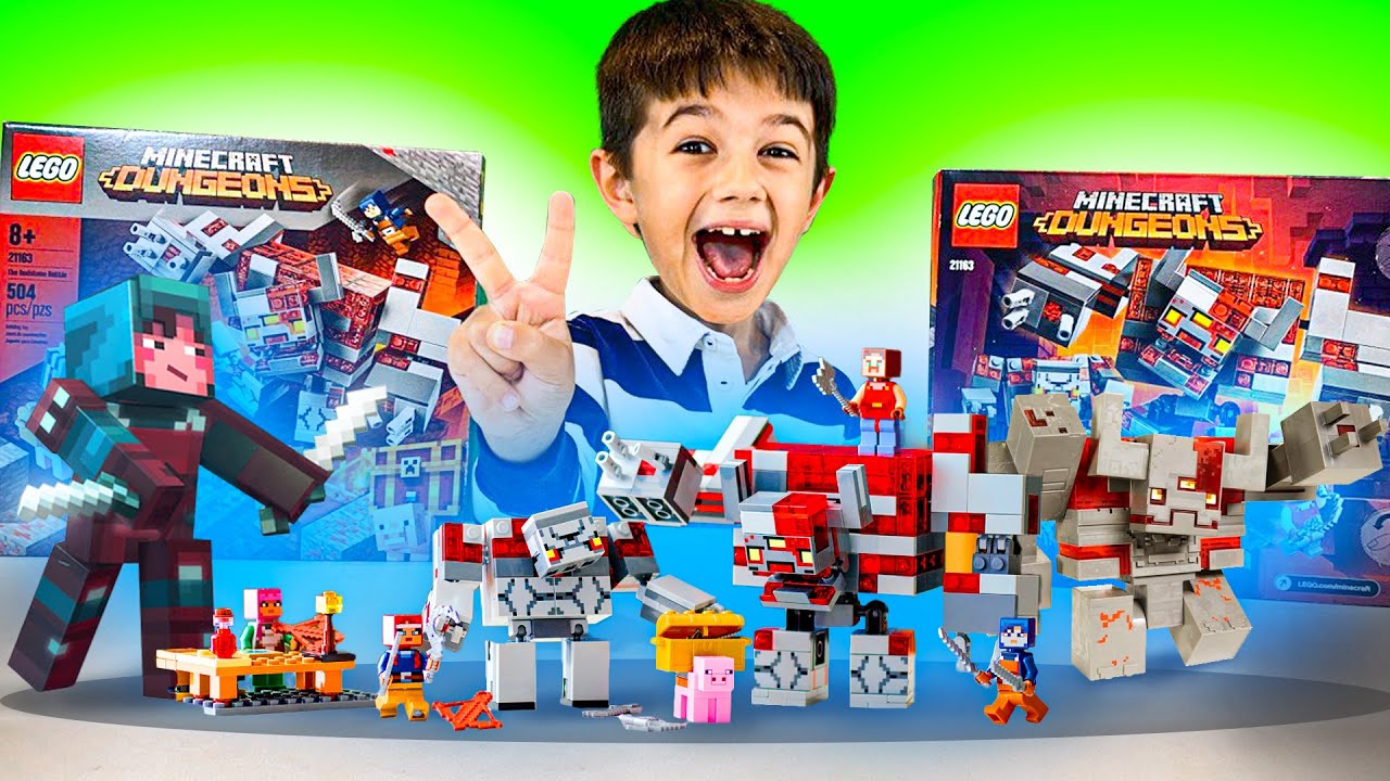 Matt plays Minecraft Lego Dungeons - Get Matt's kids video - YouTube