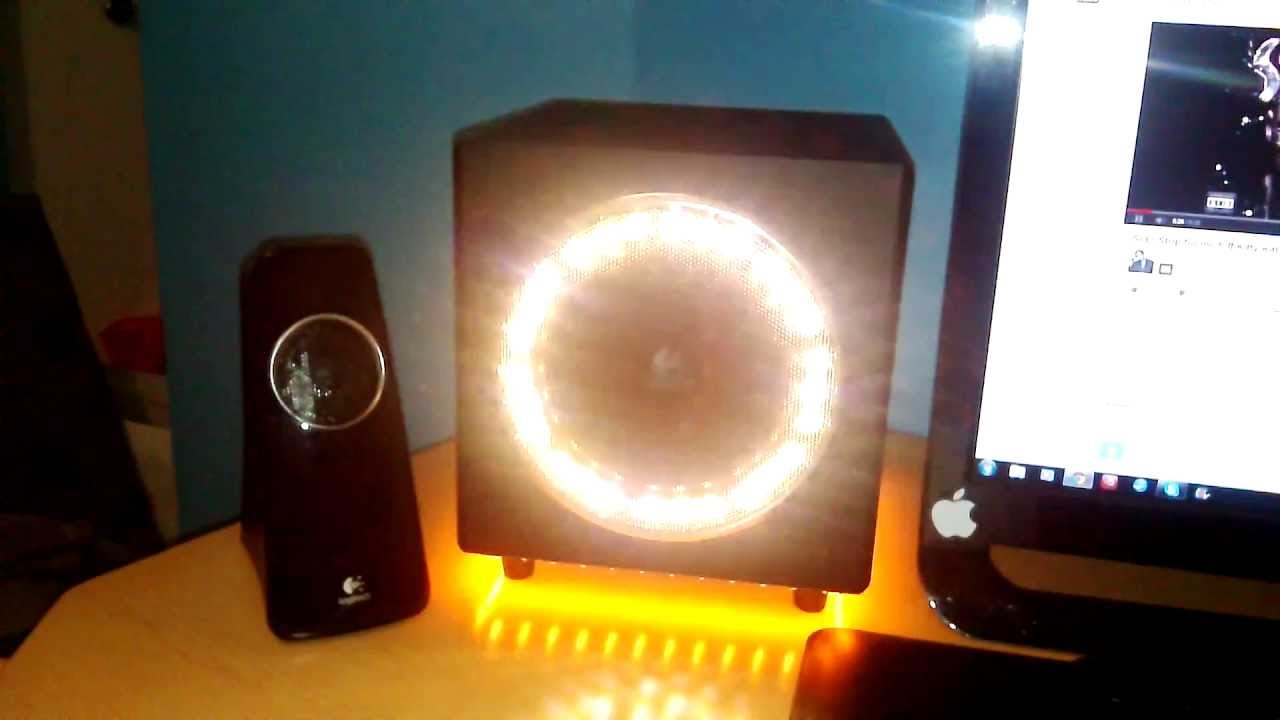 Logitech z523 LED mod 2 - YouTube