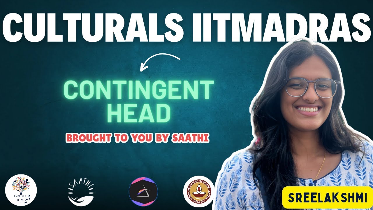 Explore IIT Madras beyond academics! Let's get started with Culturals ...
