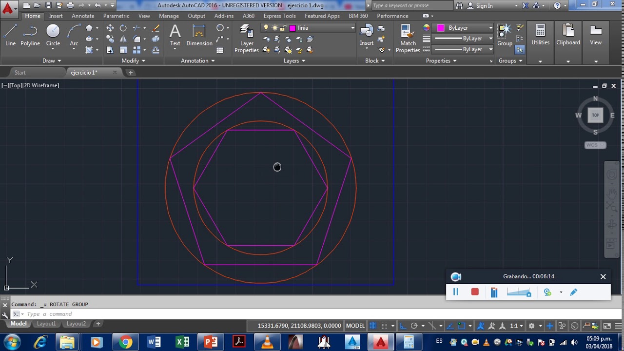 AUTOCAD-PRACTICA #9 - YouTube