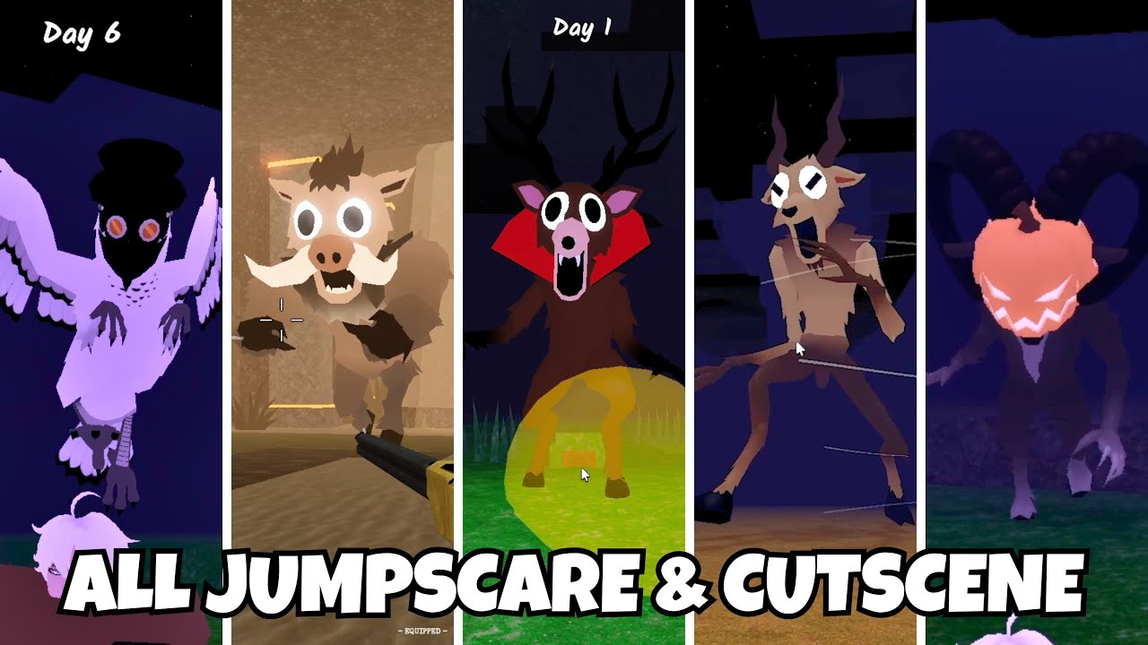 99 Nights in The Forest - Deer Vs Ram Vs Owl Vs Boar Vs Goat All ...