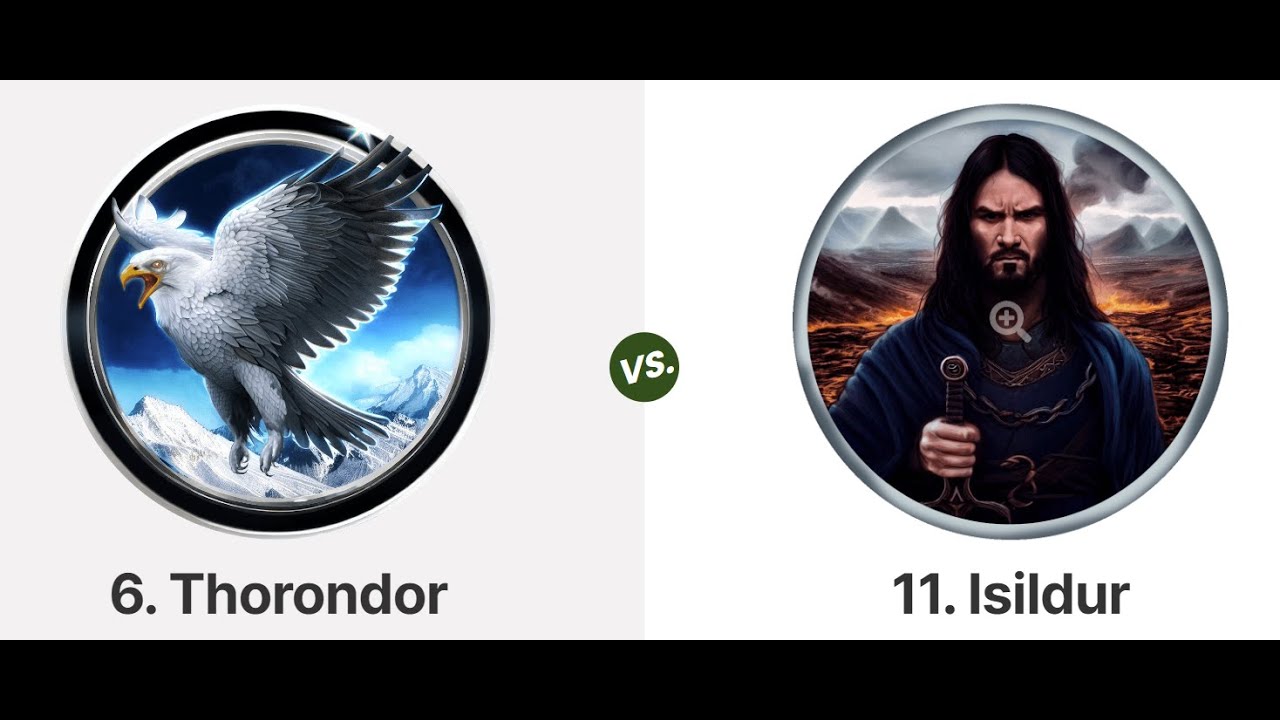 6.Thorondor vs 11.Isildur - YouTube