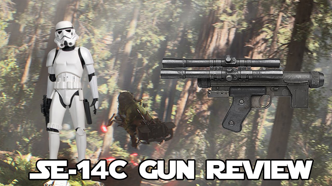 Star Wars Battlefront SE-14C Gun Review - YouTube