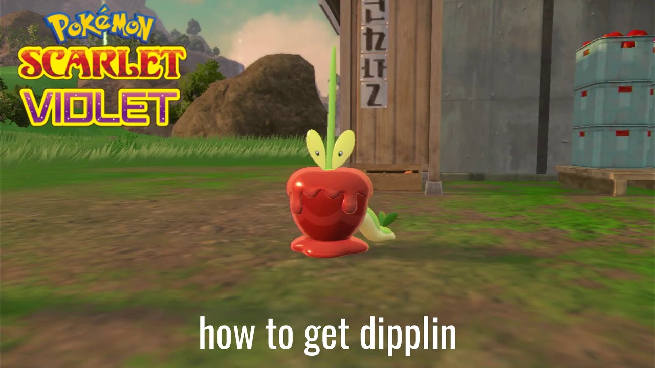 how to evolve applin into dipplin - pokemon scarlet & violet - YouTube