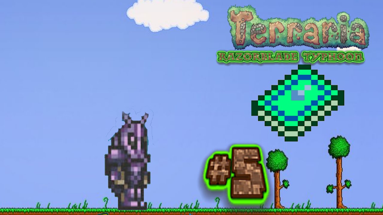 Terreria Part 5: Razorblade Typhoon/ Beetle Armor - YouTube