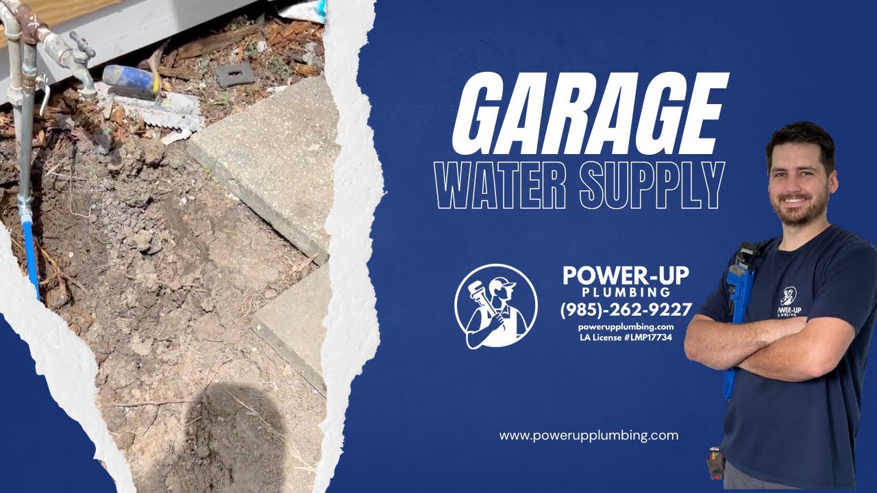 Rerouted Garage Water Line - YouTube