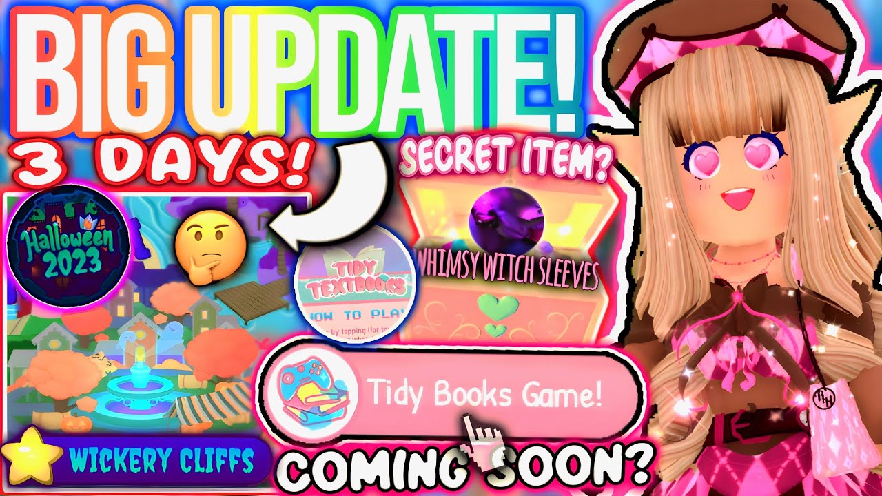 THIS IS A BIG ROYALE HIGH UPDATE! TIDY TEXTBOOKS COMING? ROYALLOWEEN ...