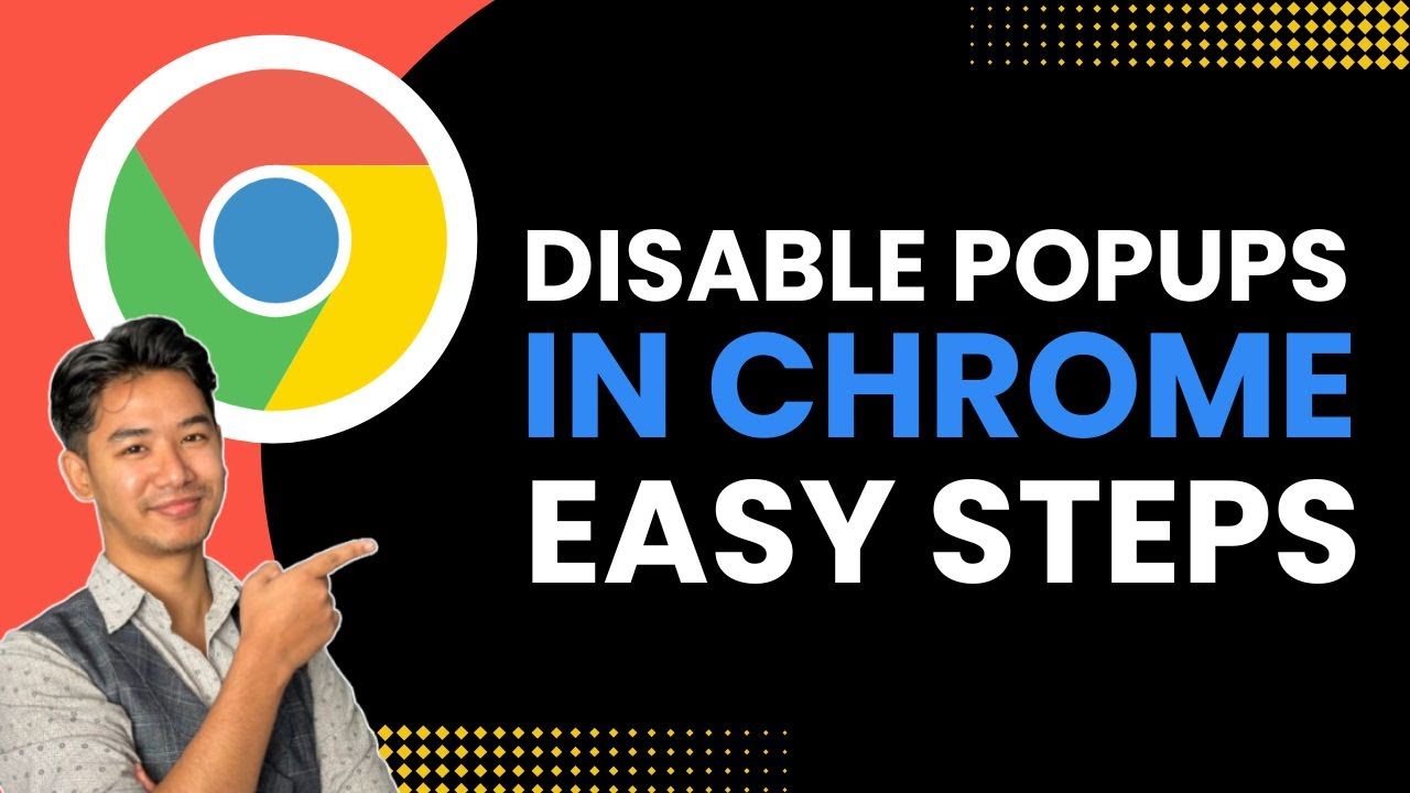 How To Disable Pop Ups In Google Chrome ! - YouTube