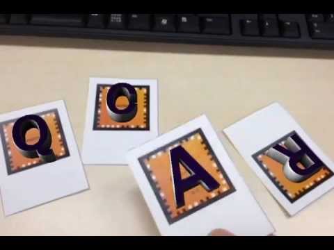 Qualcomm Vuforia Frame Markers Demo - YouTube
