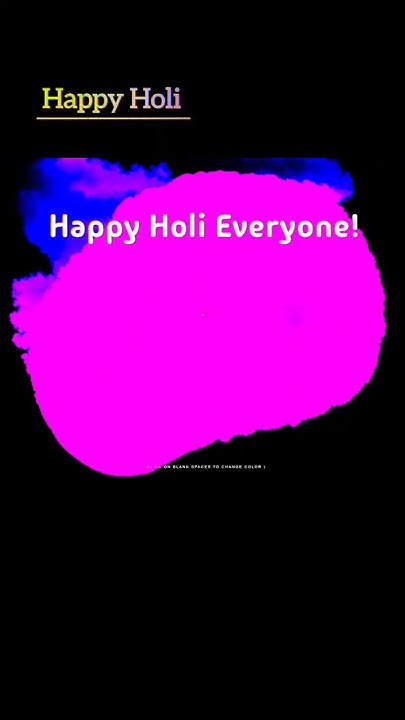 Happy Holi | HTML | CSS | Javascript #youtubeshorts #happyholi #2024 #color - YouTube
