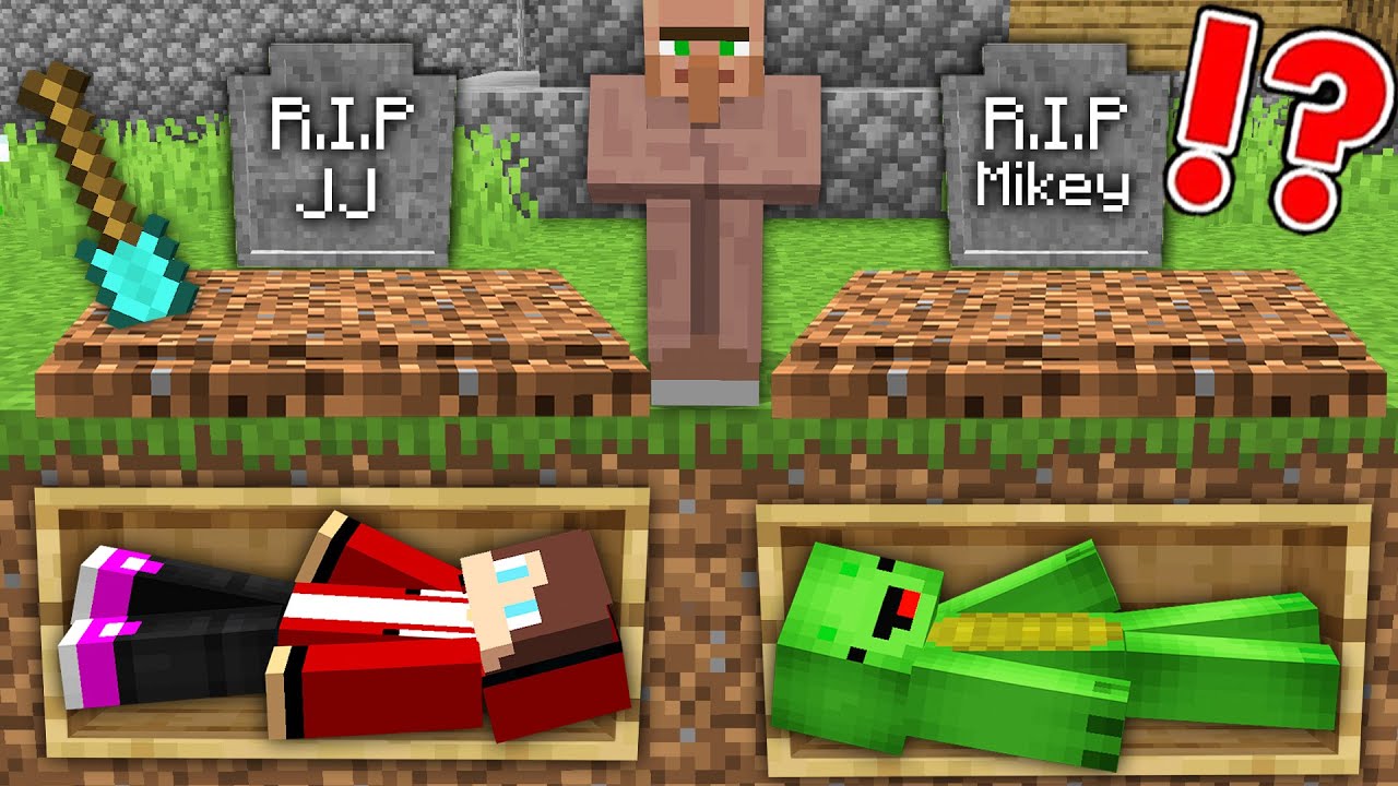 Why Mikey And Jj Buried Alive In Minecraft Maizen Youtube