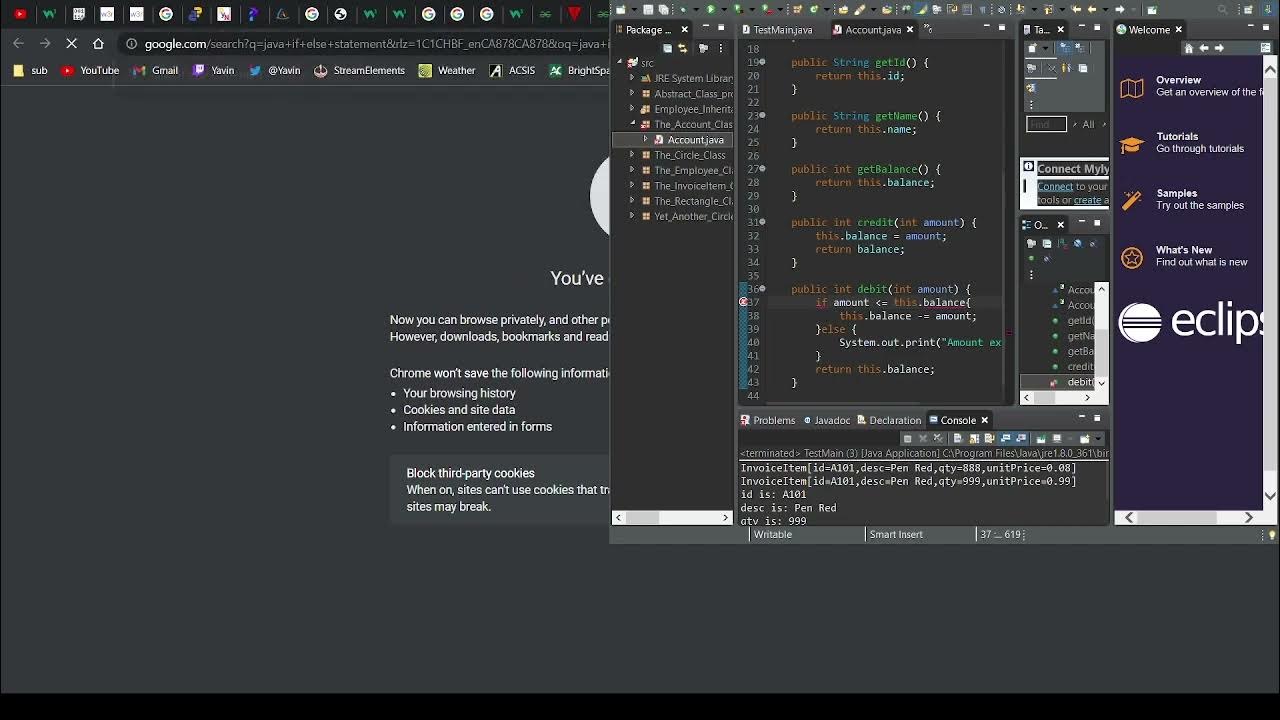 OOP Exercise 1.6 (java) - YouTube
