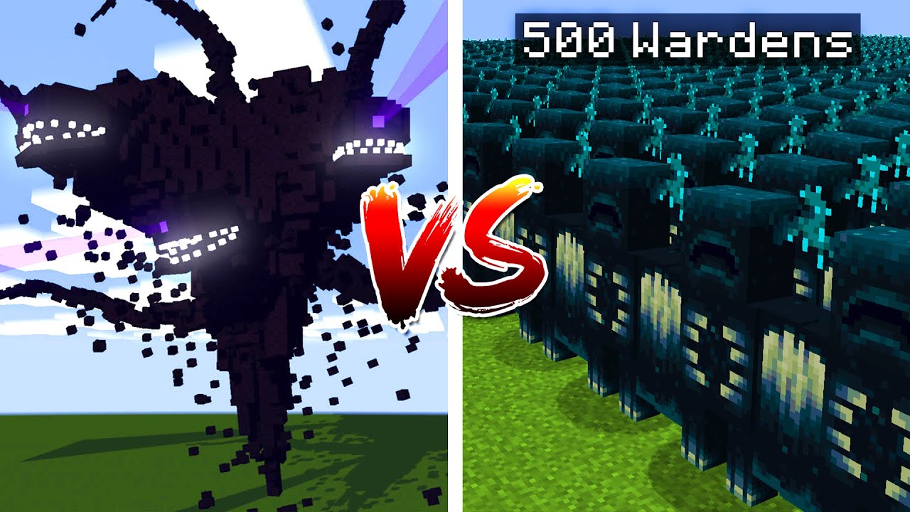 Wither Storm Vs 500 Wardens Youtube