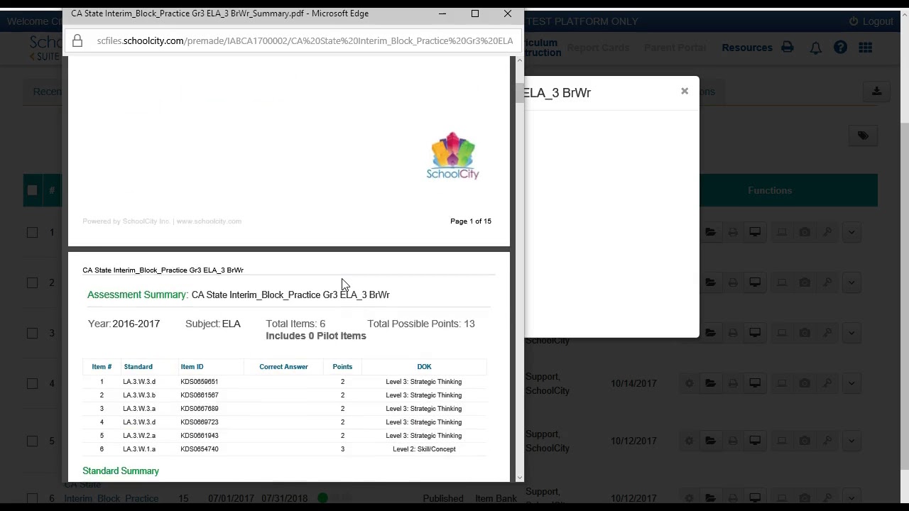 Premade Assessments in SchoolCity - YouTube