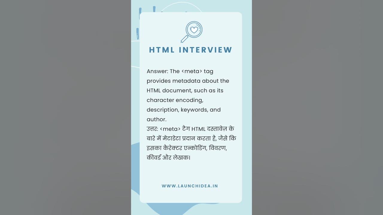 what is purpose of meta tag in html #reels #coding #learnhtml5andcss3 #csstutorial #htmlcss # ...