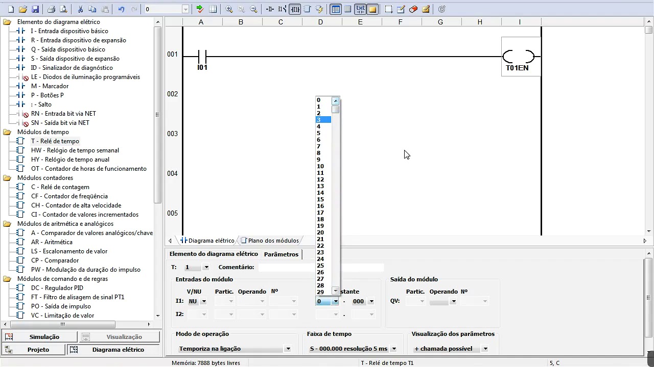 PLC -Programação - Como programar e parametrizar Blocos Temporizadores ...