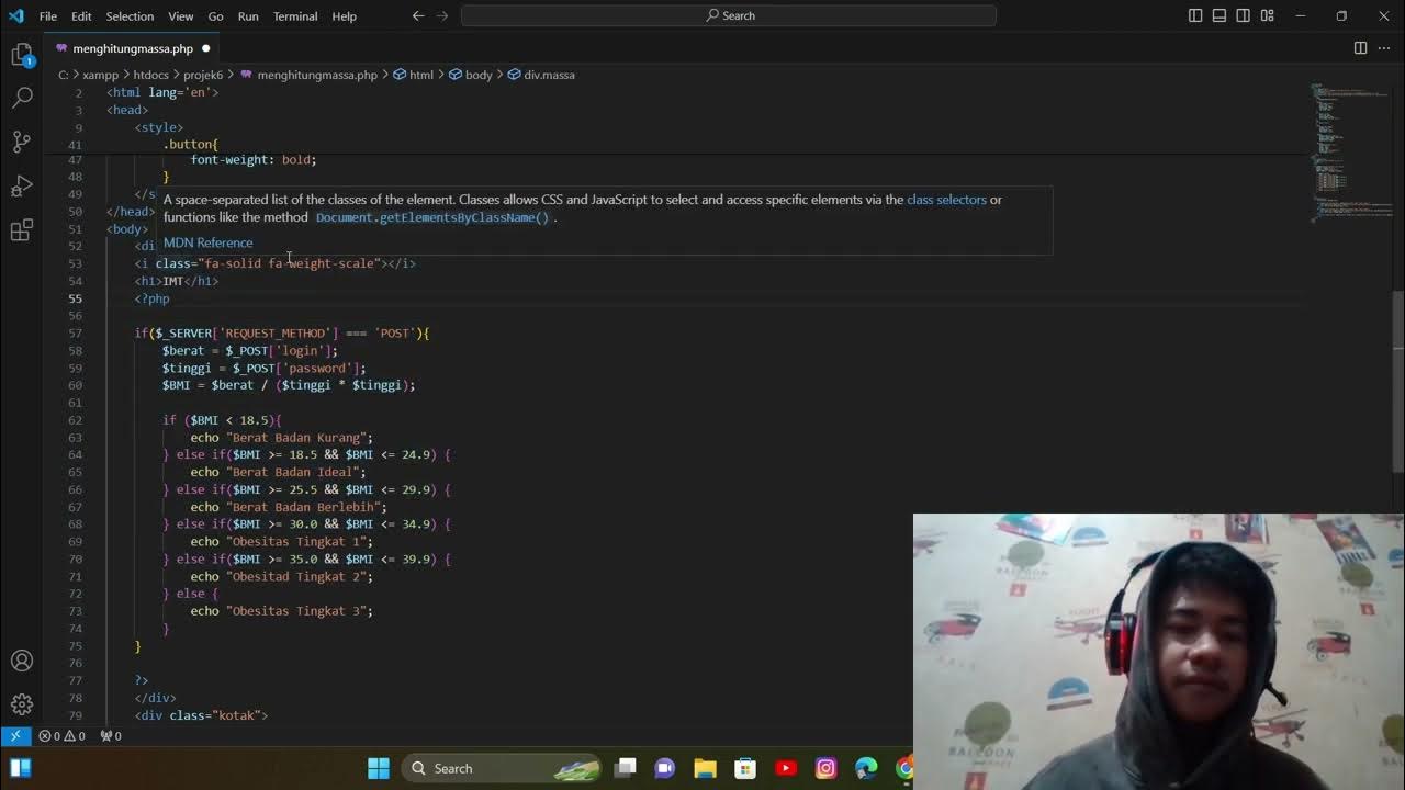 menjelaskan codingan projek 6 - YouTube