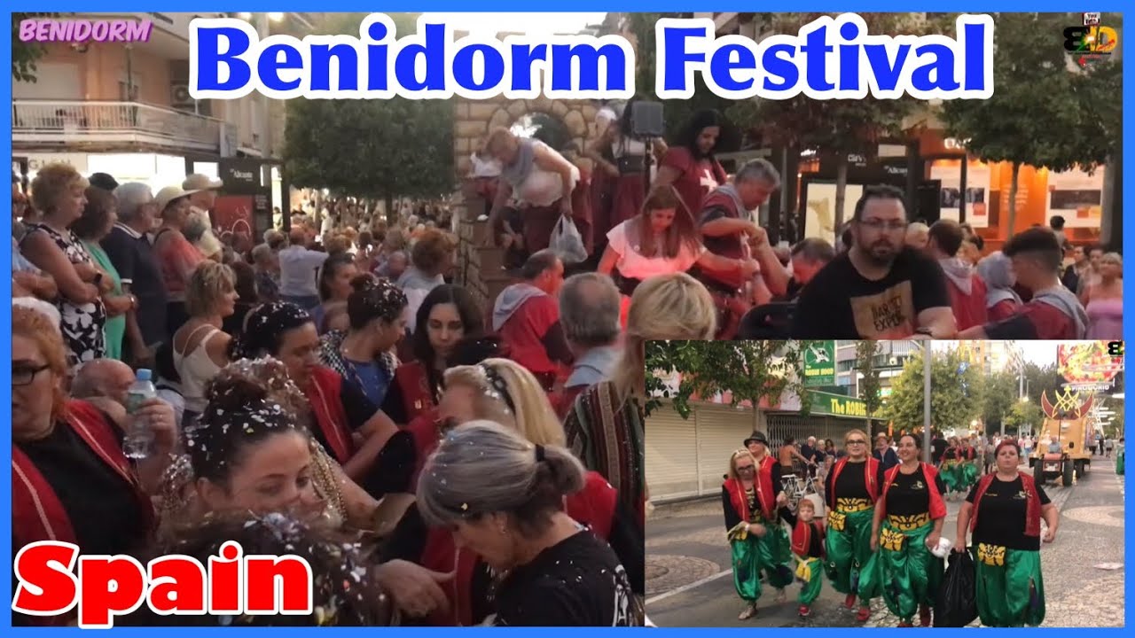 Benidorm Festival Benidorm Spain Fiesta 🥳 Spain Festivals amazing Croud ...