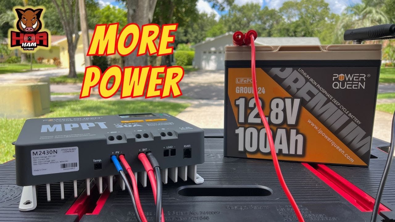 Review Power Queen 12V 100Ah LifePO4 Battery and 30 Amp MPPT Solar ...
