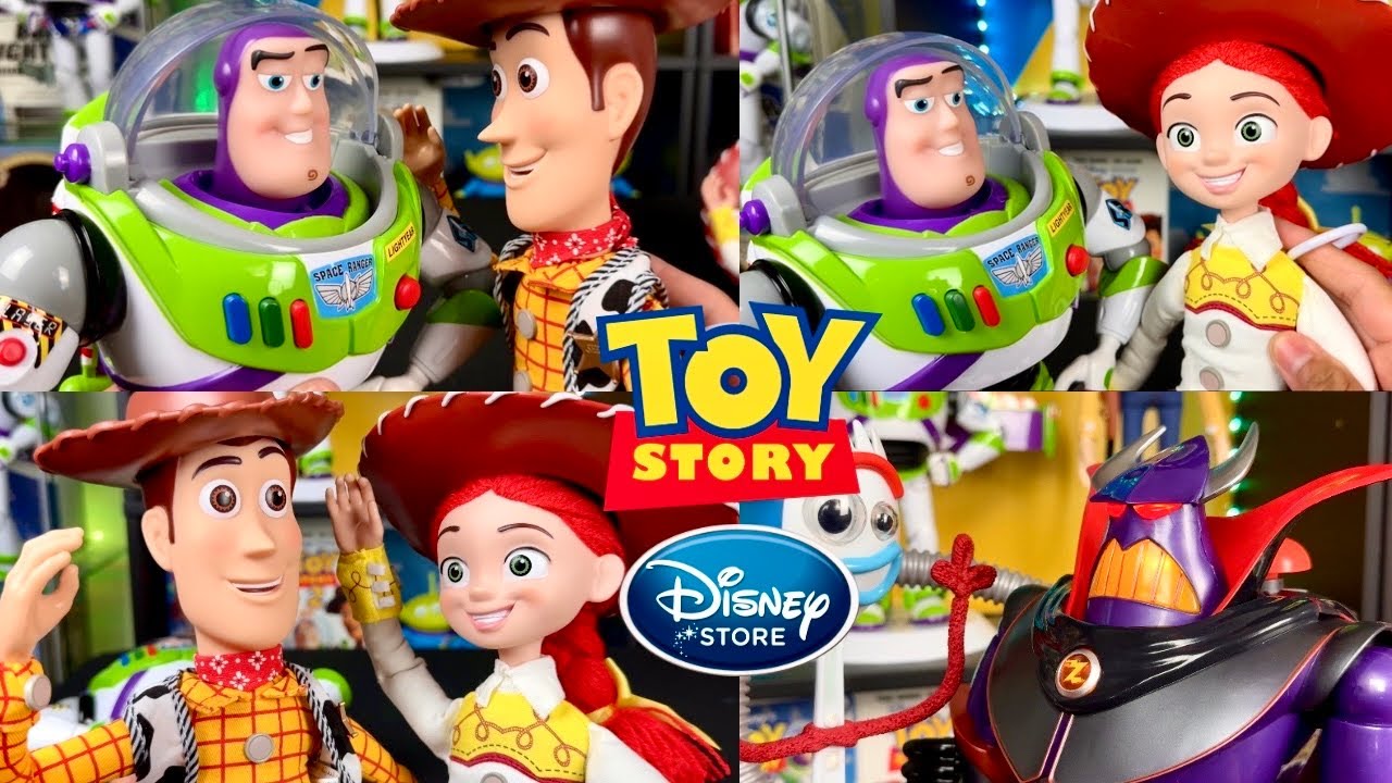 Disney Store Toy Story Interactive Talking Toys - YouTube