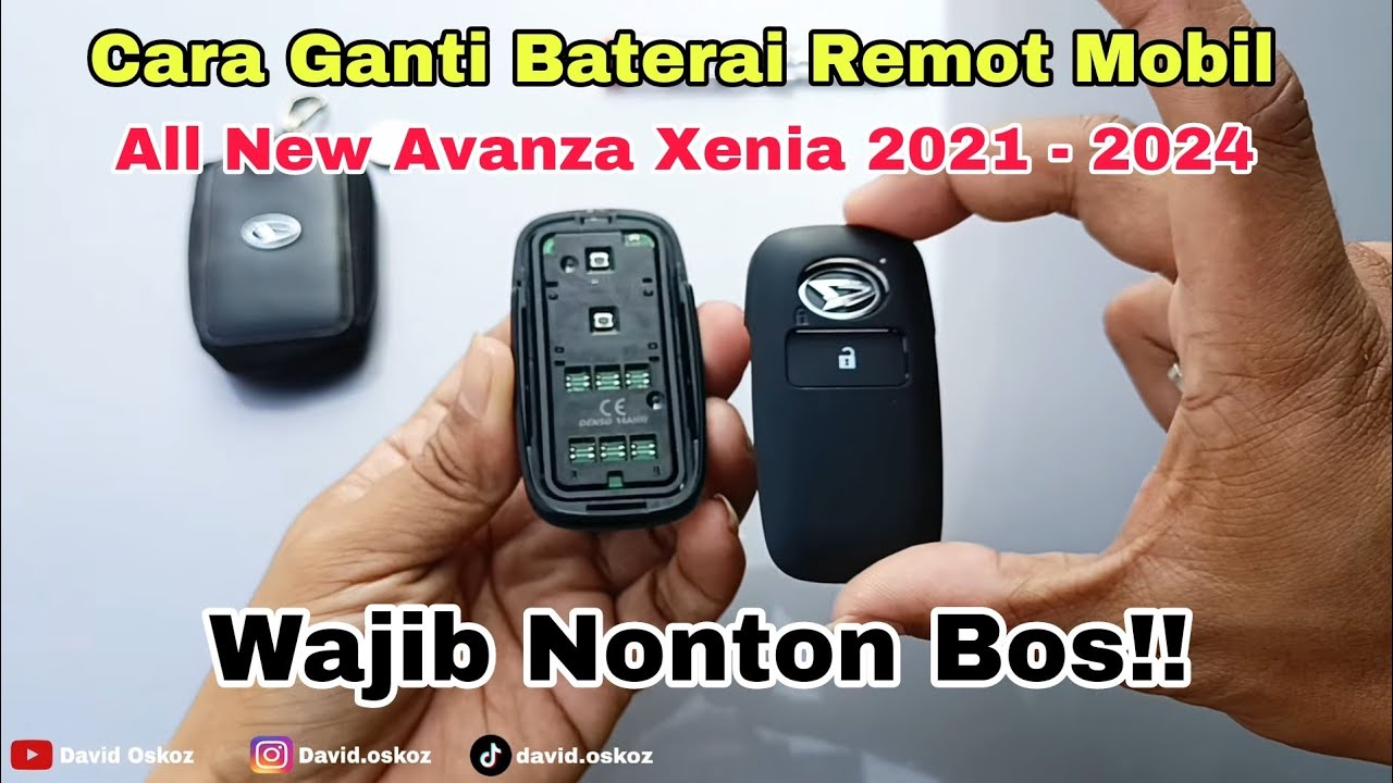 Cara Ganti Baterai Remot Mobil All New Avanza Xenia 2021 - 2024 - YouTube