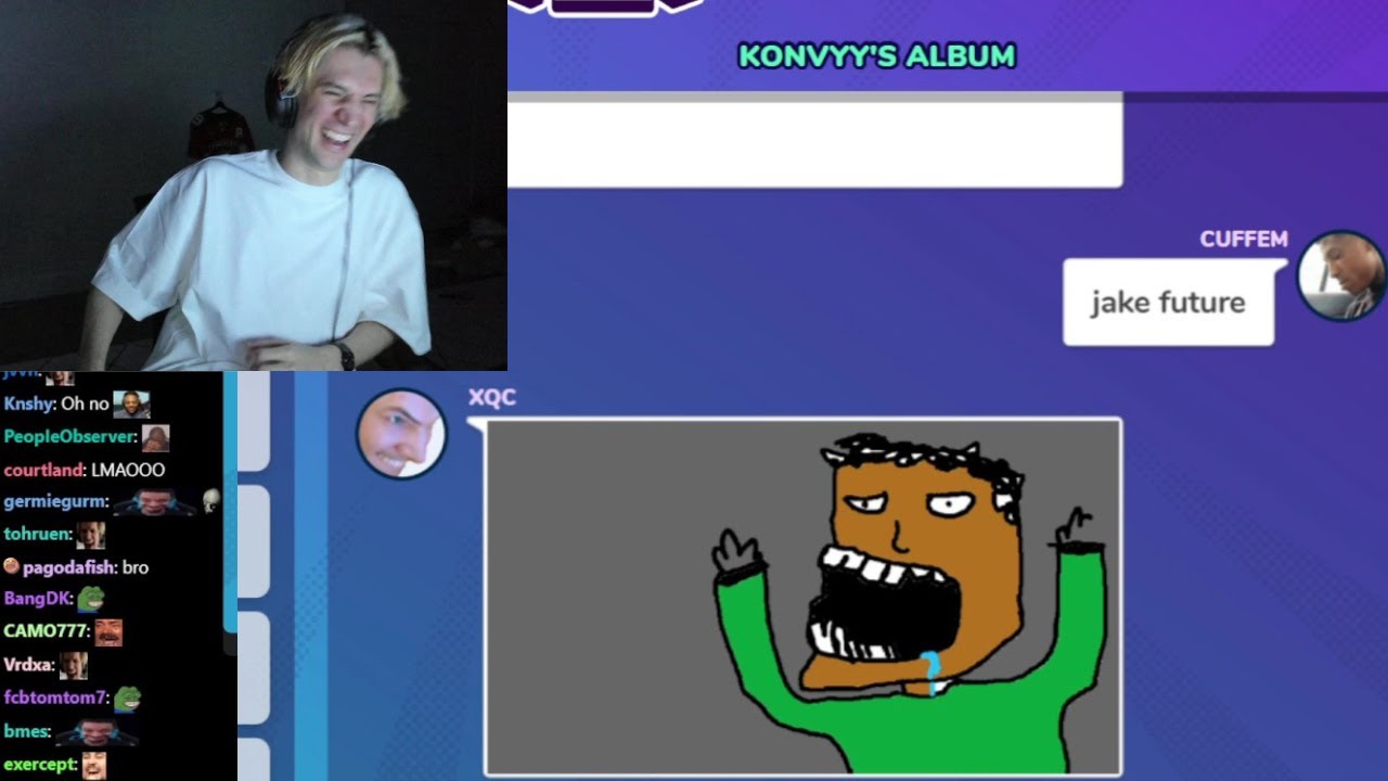 Everyone Dies Laughing at xQc Drawing Jake Future - YouTube