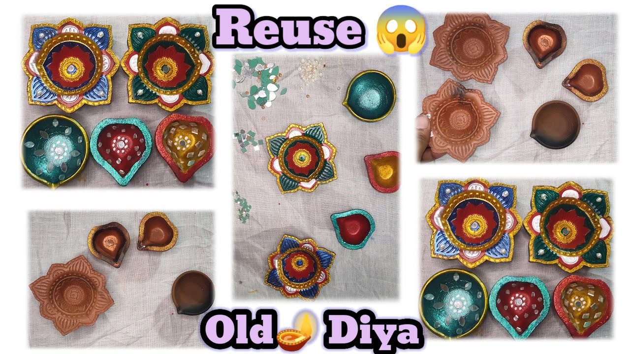 Best Use Of Old Diya|How To Reuse Old Diya|Purane Diya Kaise Use Kare ...