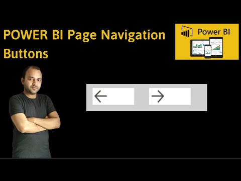 1 Power BI Button Overview Tutorial and creating Page Navigation Button ...