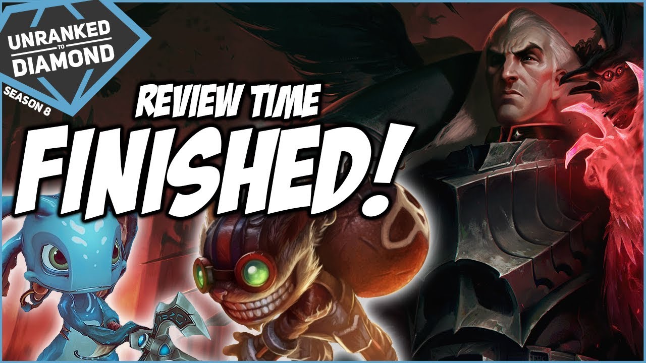 UNRANKED TO DIAMOND IS DONE! REVIEW TIME OF SEASON 8 | League of ...