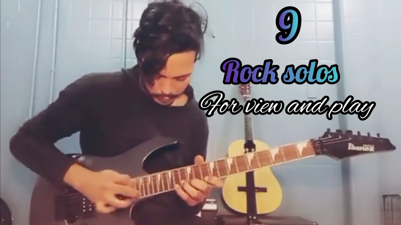 9 Rock Solos for view and play - YouTube
