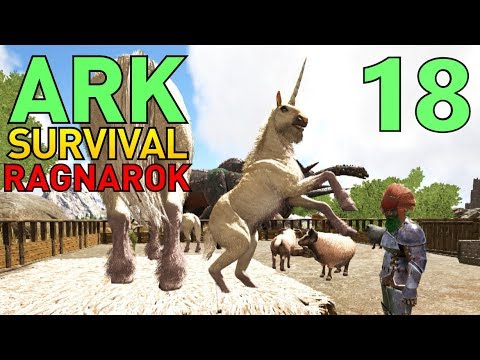 [18] Baby Unicorns and Lava Dungeon!!! (ARK Ragnarok Survival ...