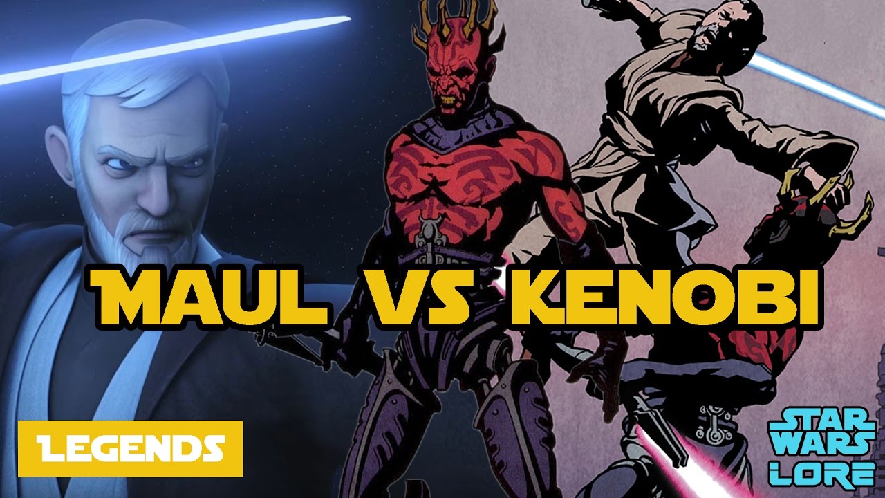 Maul vs Kenobi - Star Wars Lore (Legends) - YouTube
