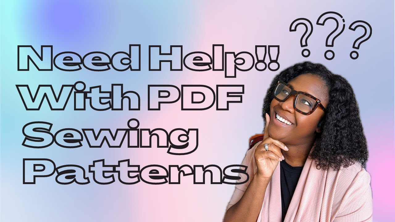 How to Print and Assemble a PDF sewing pattern for Beginners - YouTube