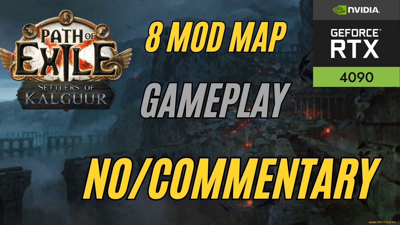Path of Exile: Gameplay 4090 Test 8 Mod Map/No Commentary - YouTube