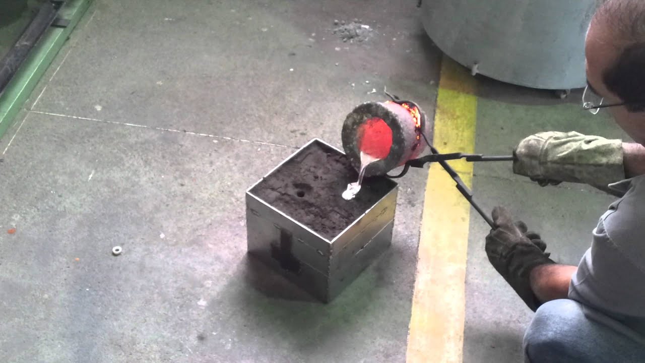 Aluminio liquido entrando em Colapso! - YouTube