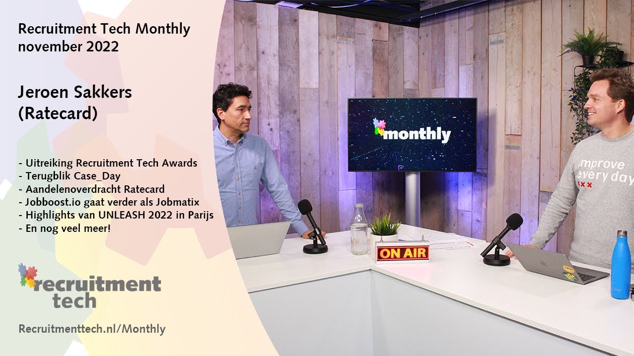 Recruitment Tech Monthly november: terugblik Case_Day en gast Jeroen ...