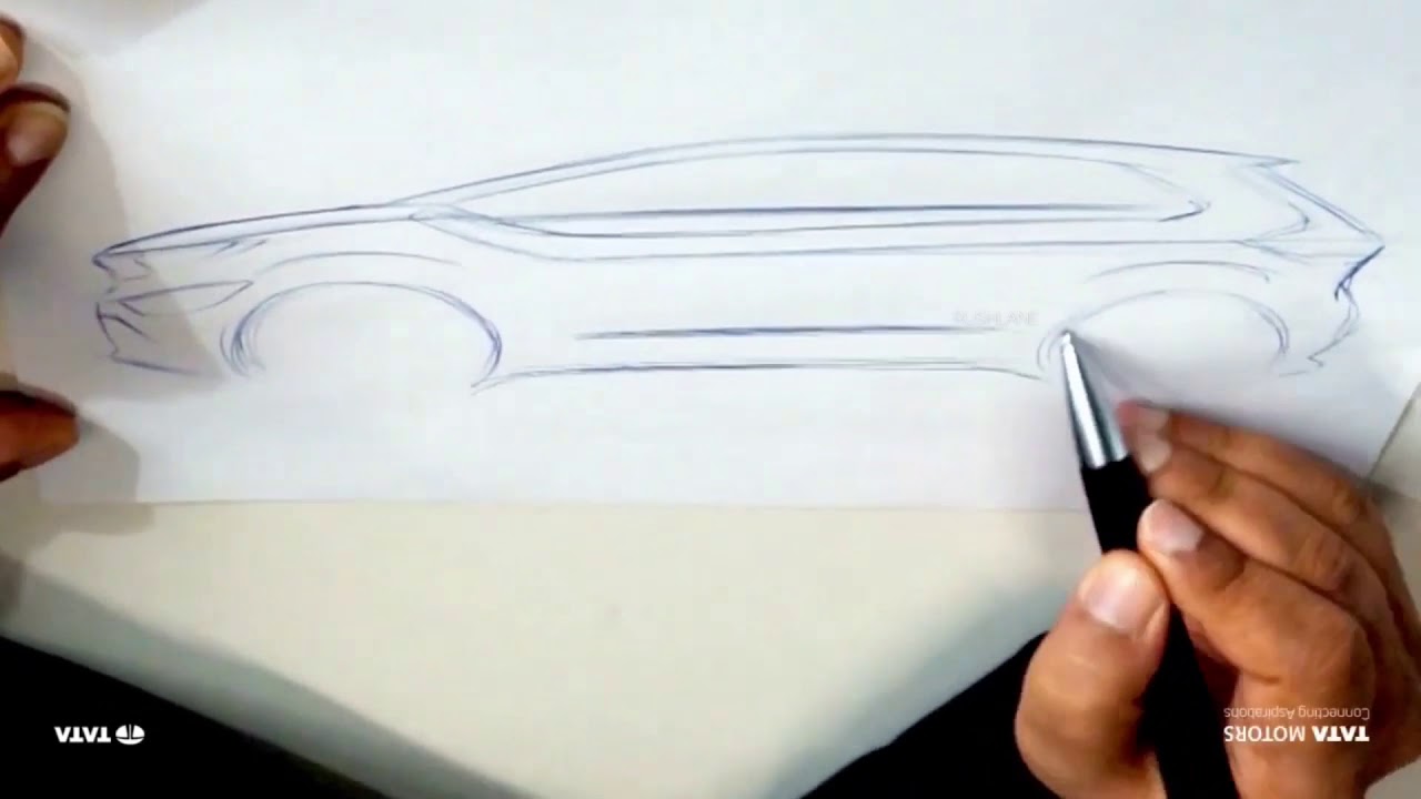 Tata Altroz car sketch by Pratap Bose - YouTube